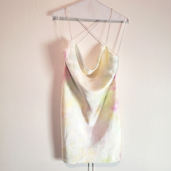 Zara | Dresses | Zara Satin Effect Print Dress | Poshmark